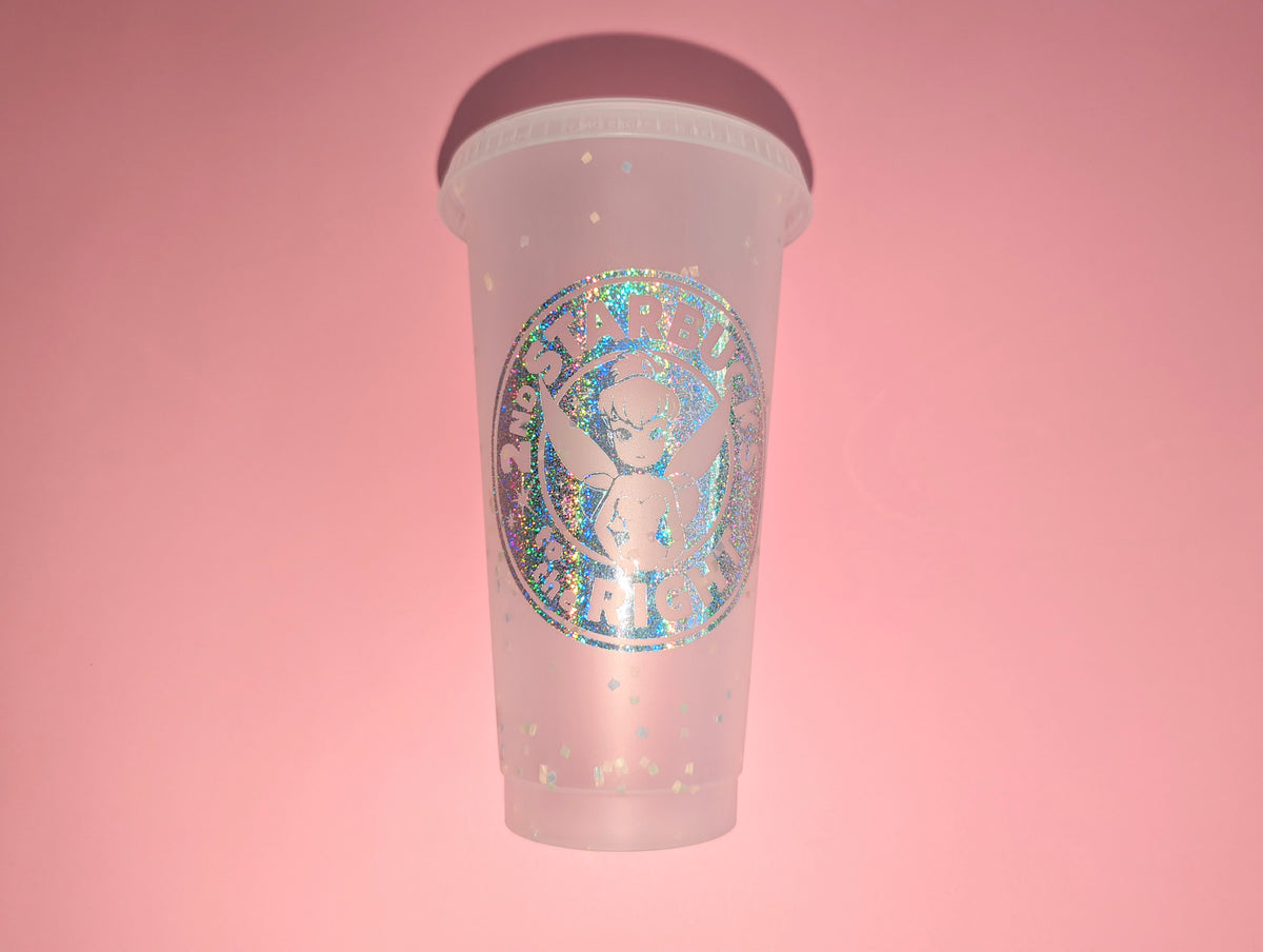 Tinkerbell Holographic Colour Changing Confetti Cold Cup – A Sprinkle ...